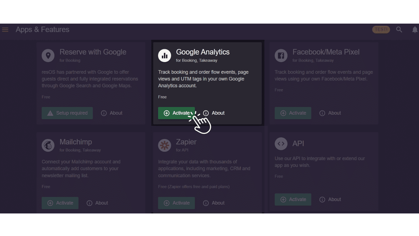 How to set up the Google Analytics integration – resOS