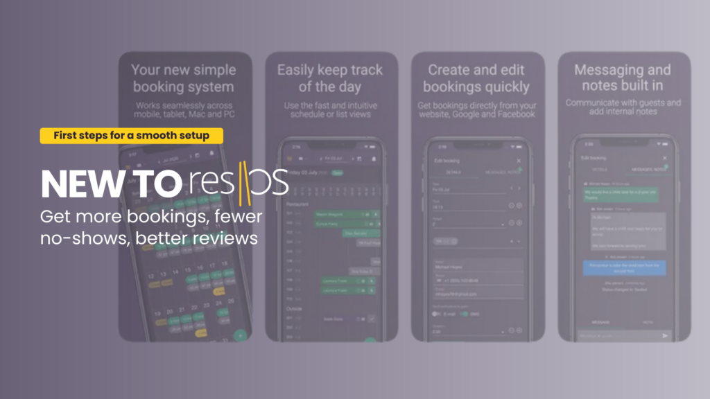New to resOS - a guide on how to start with your booking system